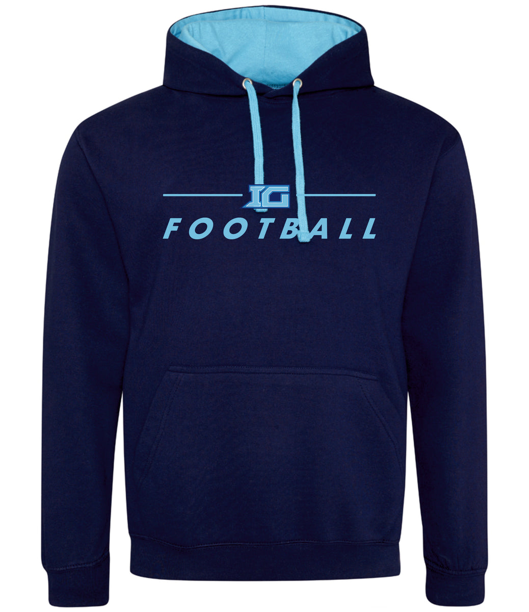 Inverclyde Goliaths Oxford Navy/Hawaiian Blue Hoody – Logoduk